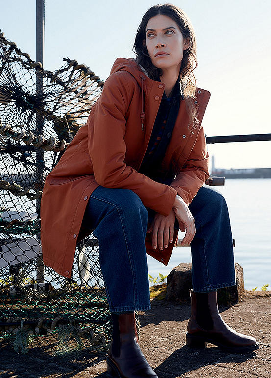Brown Plant Hunter Waterproof Parka Coat by Seasalt Cornwall | Look Again