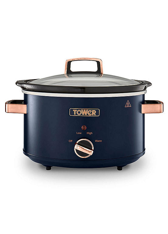 Cavaletto 3.5 Litre Slow Cooker T16042MNB - Midnight Blue & Rose Gold ...