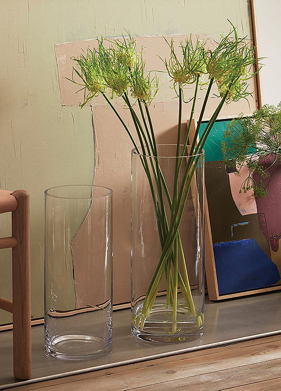 Clear Column Vase by LSA | Look Again