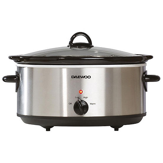 Daewoo 6.5L Slow Cooker Stainless Steel SDA1788GE | Look Again