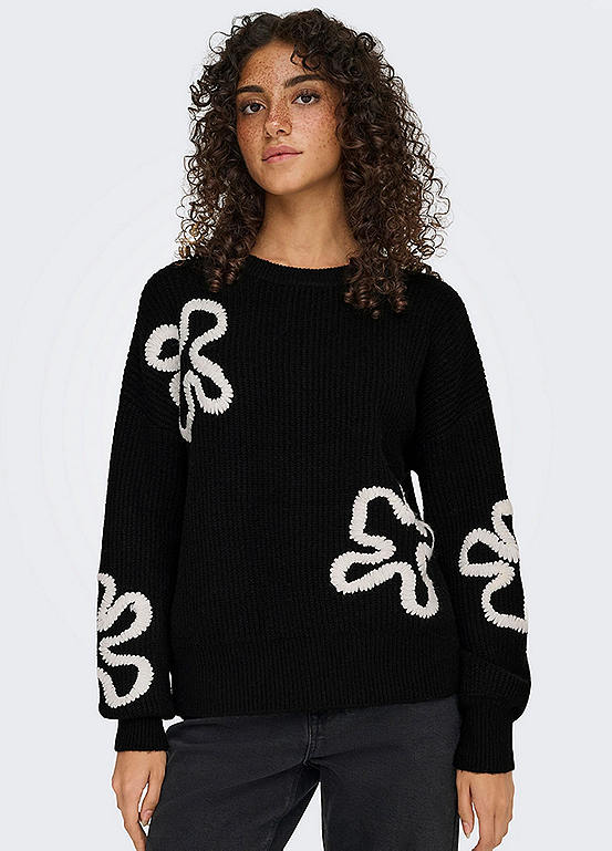 Daisy Ribbed Knit Jumper by Only | Look Again