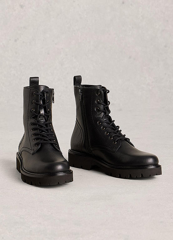 Darcey Lace-Up Boots by White Stuff | Look Again