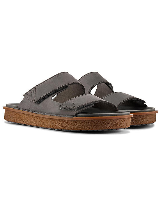Dark Grey Lea Litton Strap Sandals by Clarks | Look Again
