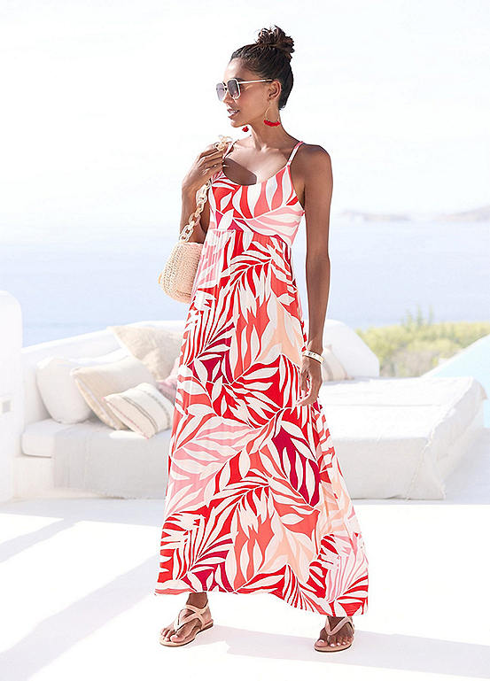 Deep Back Neckline Maxi Dress by LASCANA | Look Again