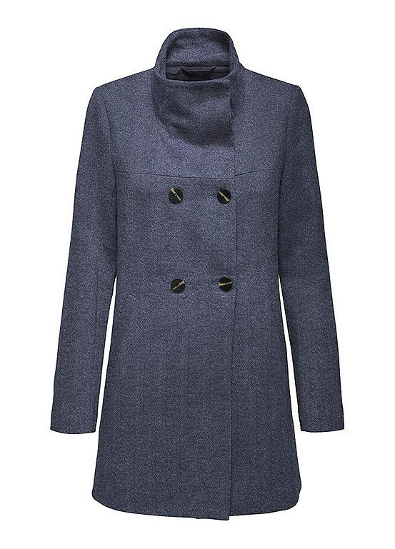Double Breasted Coat by Only | Look Again