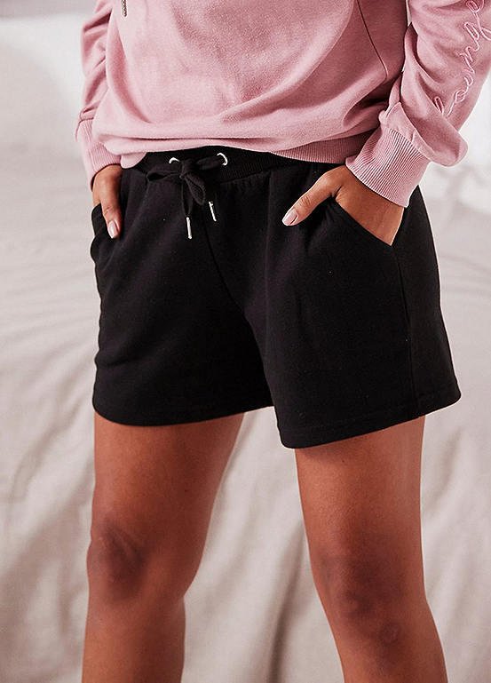 Drawstring Sweat Shorts by Vivance | Look Again