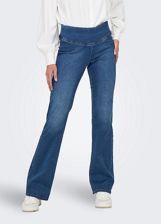 Elasticated Bootcut Jeans by Only | Look Again