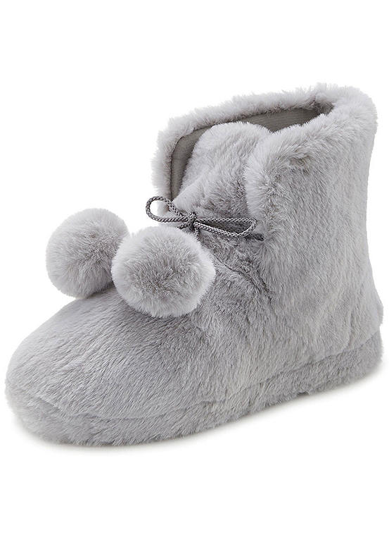 Faux Fur Boot Slippers by LASCANA | Look Again