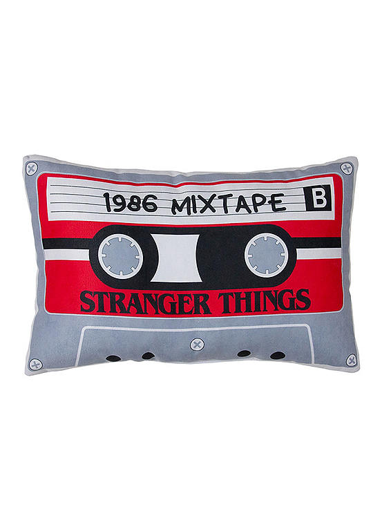 Flames Mixtape Shaped Cushion by Stranger Things | Look Again