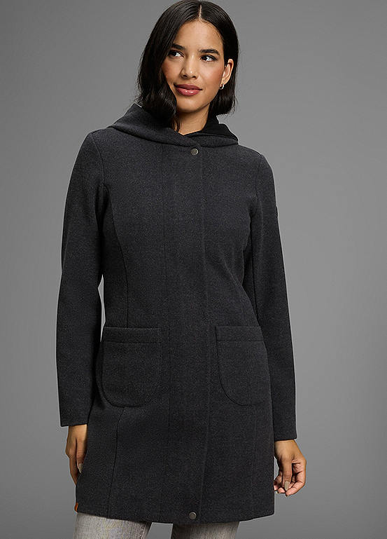 Fleece Lined Hooded Short Coat by KangaROOS | Look Again