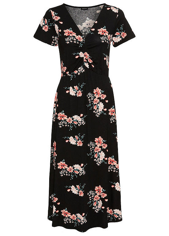 Floral Print Midi Dress by Laura Scott | Look Again