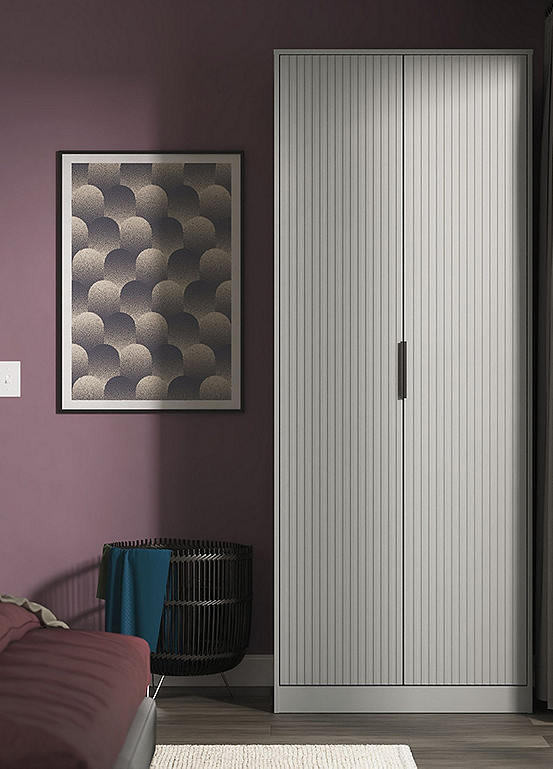 Fluted Double Wardrobe | Look Again