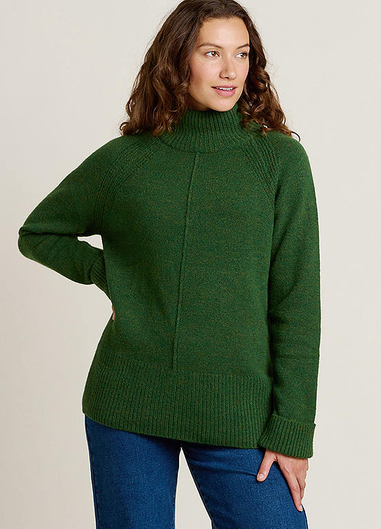 Forest Knitted Roll Neck Jumper by Brakeburn | Look Again
