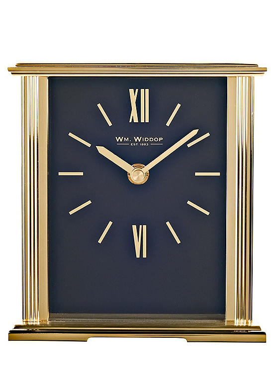 Gold Mantel Clock Navy Blue Dial | Look Again