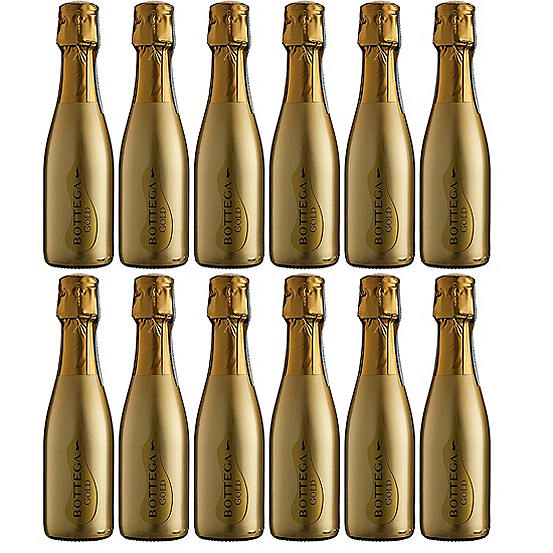 Gold Prosecco Doc Brut 12X 200ml Bottles by Bottega | Look Again