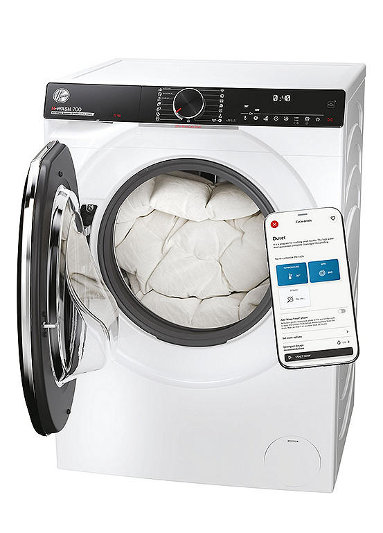 H-WASH 700 12kg/1400rpm Washing Machine - White by Hoover | Look Again