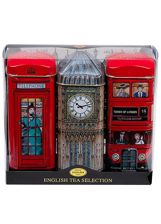 Heritage Fine English Tea Selection Triple Tall Tin Gift Pack by New ...