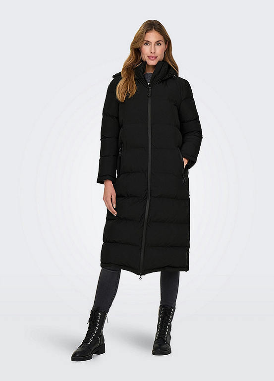 High Collar Puffer Coat by Only | Look Again