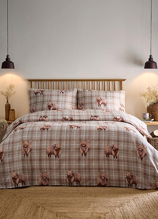 Home Highland Cow Duvet Cover Set by Portfolio Home | Look Again