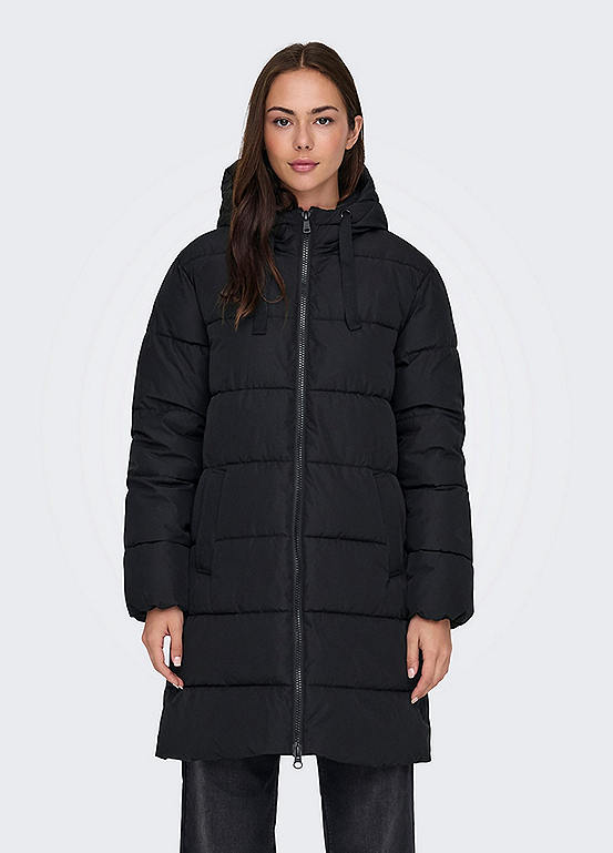Hooded Puffer Coat by Only | Look Again