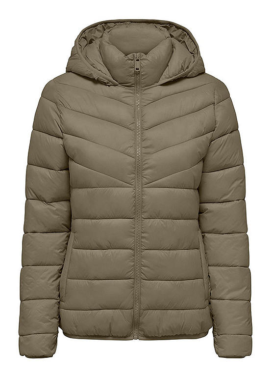 Hooded Quilted Jacket by Only | Look Again