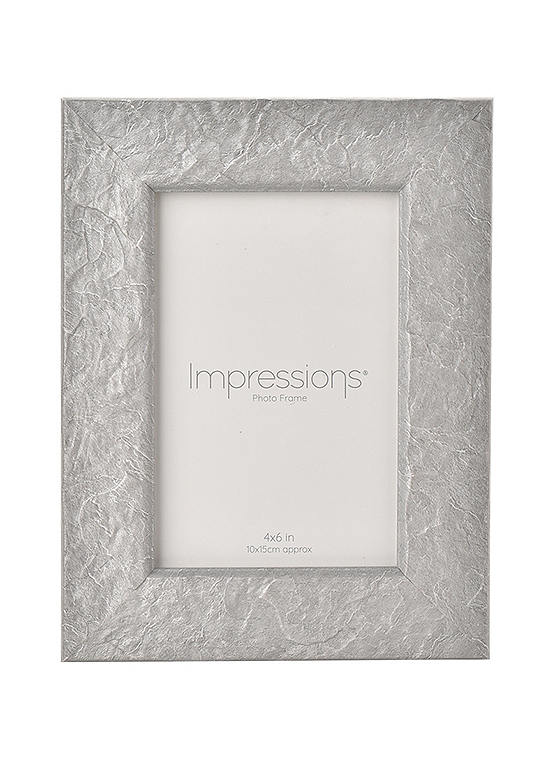 Impressions Grey 4 x 6 Inch Photo Frame | Look Again