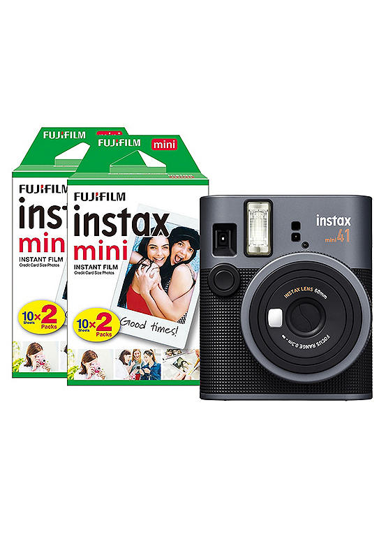Instax Mini 41 Instant Camera & 40 Shot Pack by Fujifilm | Look Again