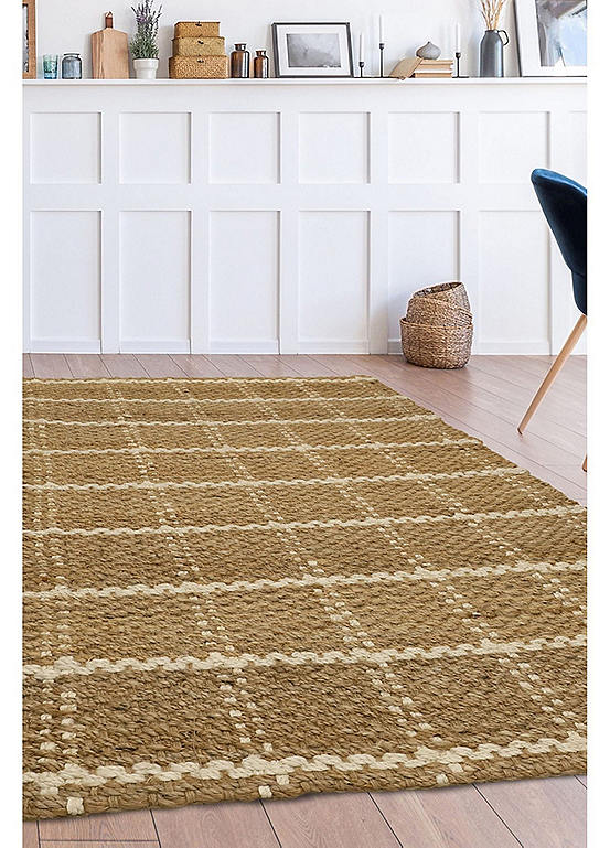 Jute Check Rug by The Homemaker Rugs Collection | Look Again