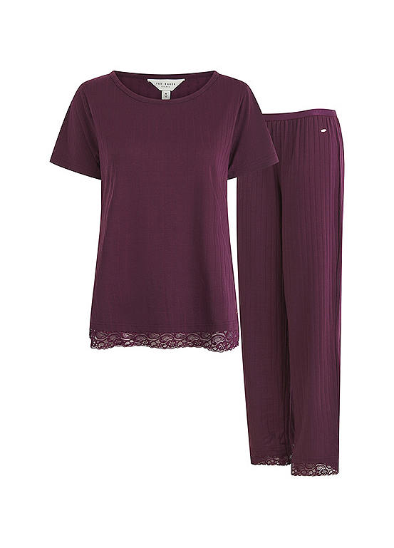 Kelly Drop Needle Jersey Pyjamas by Ted Baker | Look Again