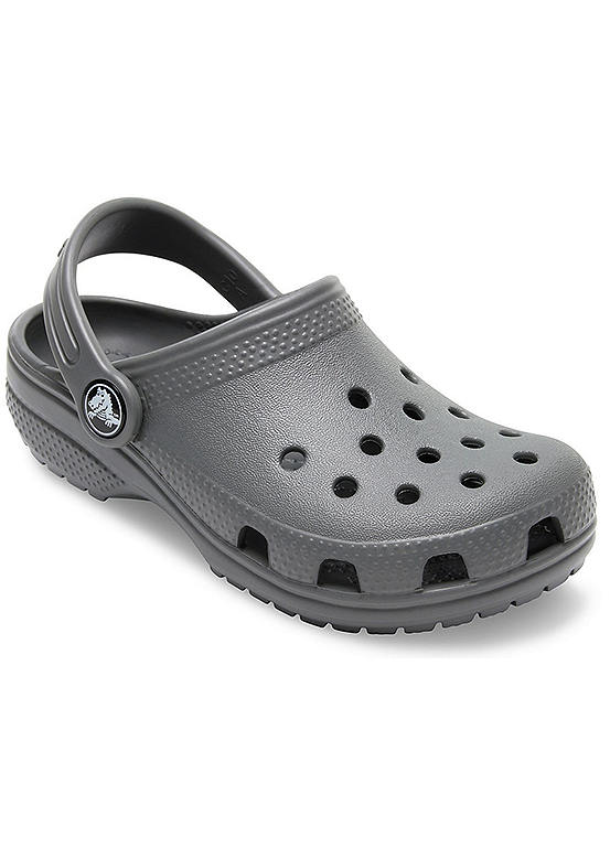 Kids Grey Classic Clogs by Crocs | Look Again
