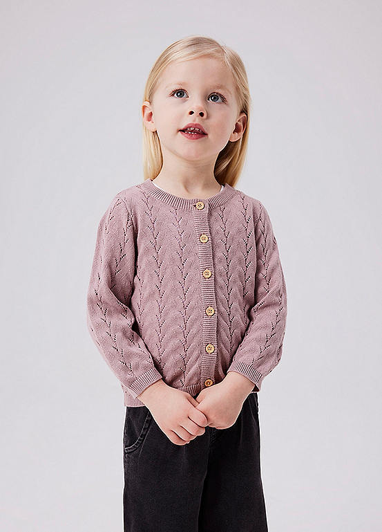 Kids Openwork Knitted Cardigan by Name It | Look Again