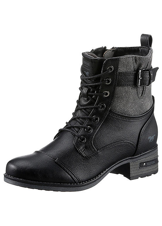 Lace-Up Ankle Boots by Mustang | Look Again