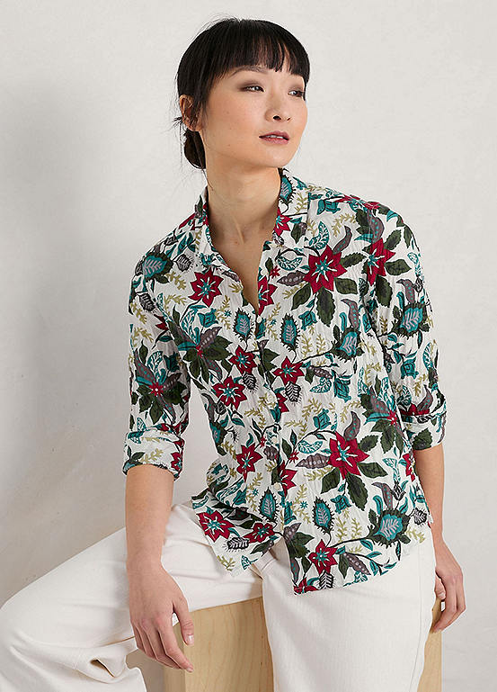 Larissa Organic Cotton Shirt - Multi by Seasalt Cornwall | Look Again