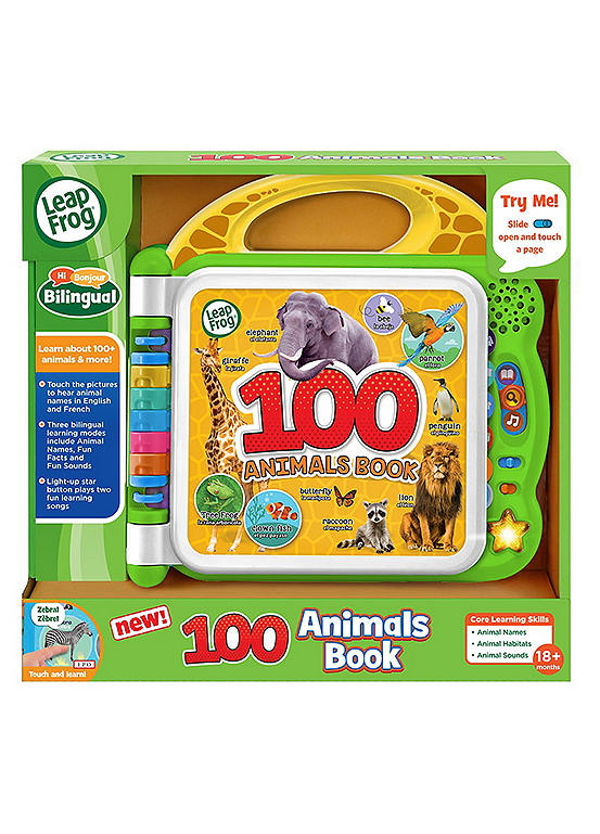 Learning Friends 100 Animals Interactive Book by Leapfrog | Look Again