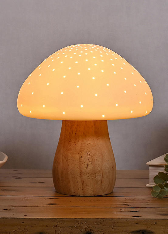 LED Mushroom Table Lamp by Hestia | Look Again