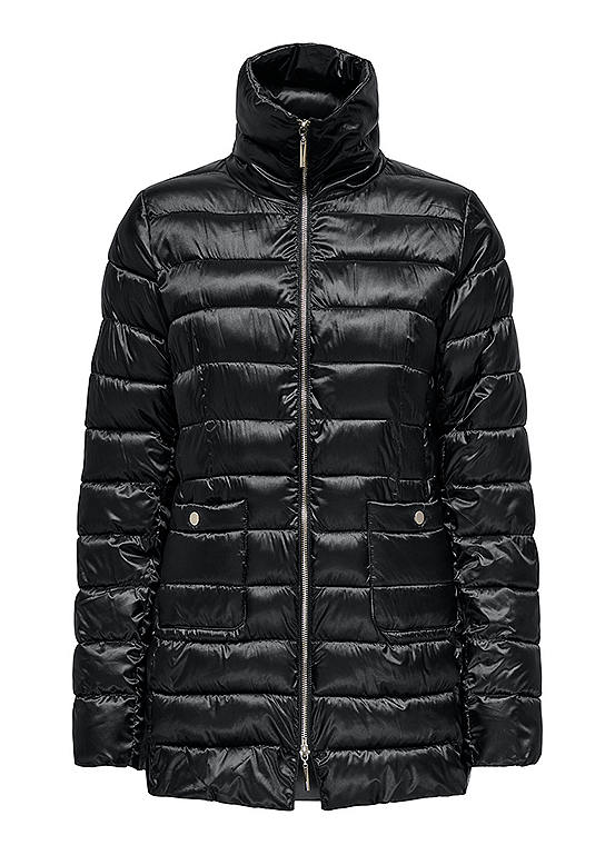 Longline Padded Puffer Jacket by Only | Look Again