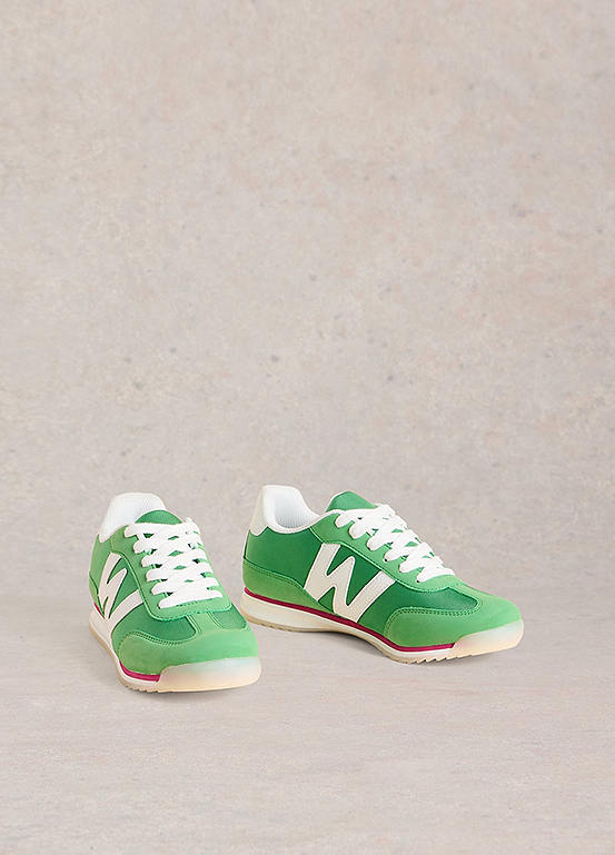 Lucy Trainers Green by White Stuff | Look Again