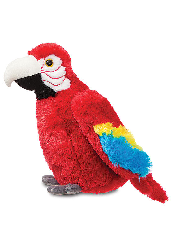 Muriel Scarlet Macaw Parrot Soft Toy by Aurora | Look Again
