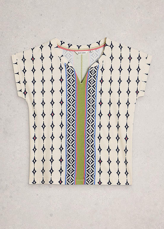 Nelly Notch Neck T-Shirt by White Stuff | Look Again