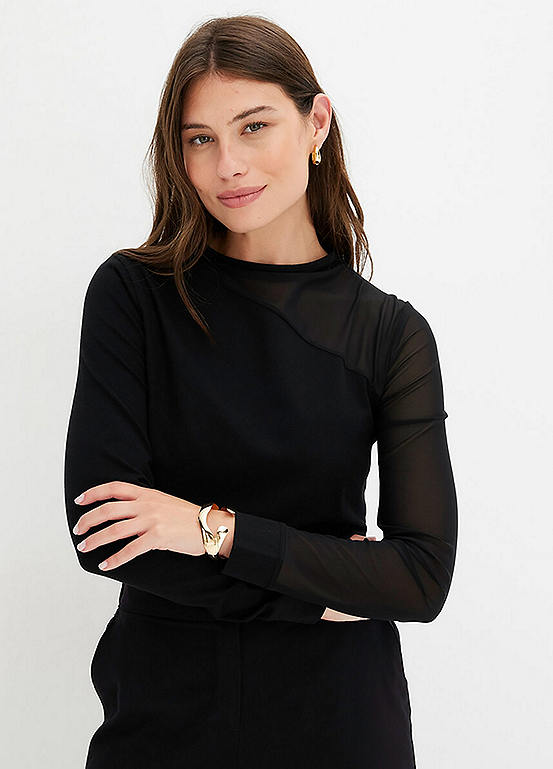 Net Detail Top by bonprix | Look Again