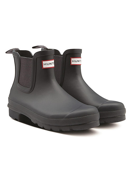 Original Blue Chelsea Boots by Hunter | Look Again