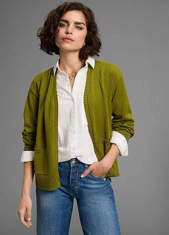 Oversized Open Neck Cardigan by Laura Scott | Look Again