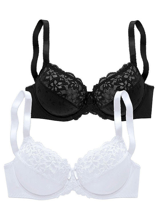 Pack of 2 Underwired Bras by Petite Fleur | Look Again