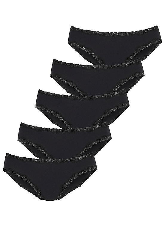 Pack of 5 Bikini Briefs by LASCANA | Look Again