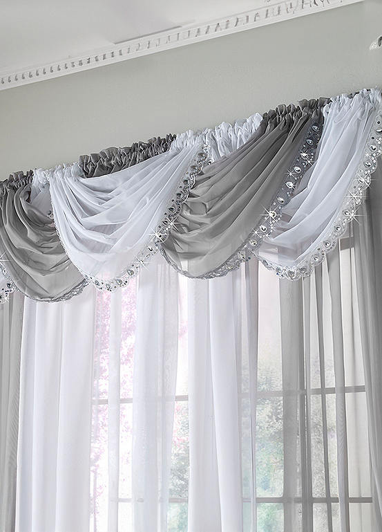 Pair of Jewel Voile Swags by Alan Symonds | Look Again