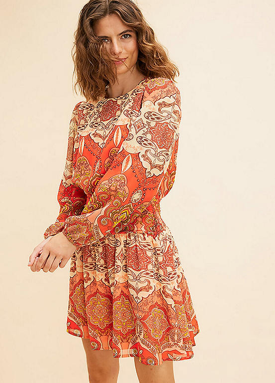 Paisley Chiffon Dress by bonprix | Look Again
