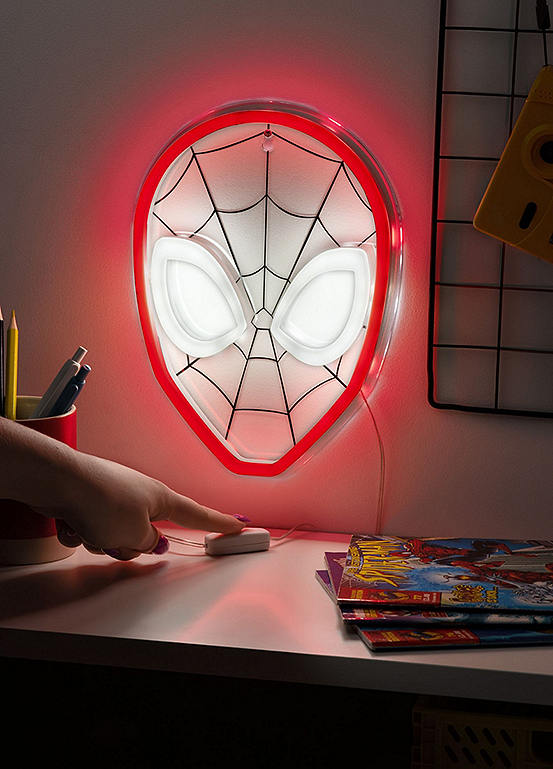 Paladone Spiderman Wall Mountable LED Neon Light by Marvel | Look Again