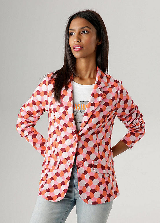 Patterned Jacquard Blazer by Aniston | Look Again