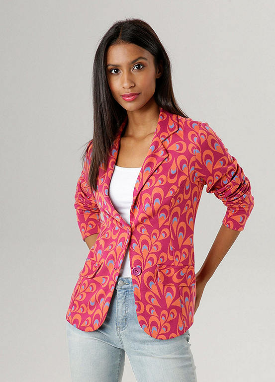 Patterned Tailored Blazer by Aniston | Look Again