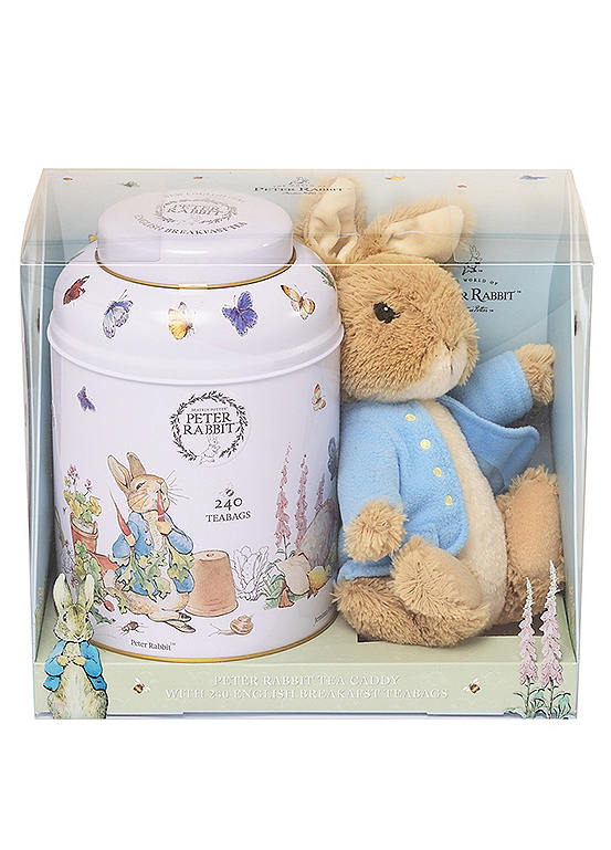 Peter Rabbit Gift Set With Tea Caddy And Plush Toy by New English Teas ...